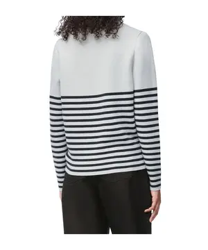 Loewe Whale Motif Striped Wool Sweater