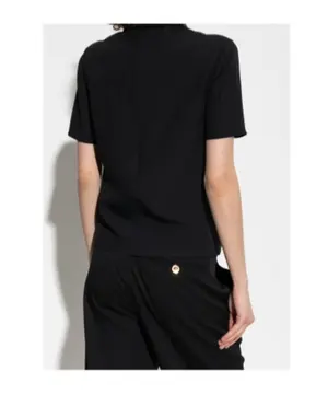 Versace Embellished Collar Short-sleeve Blouse