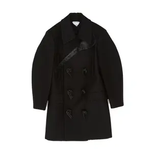 Bottega Veneta Wool And Mohair Gabardine Coat - Black