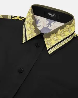 Versace Barocco-printed Button-up Shirt