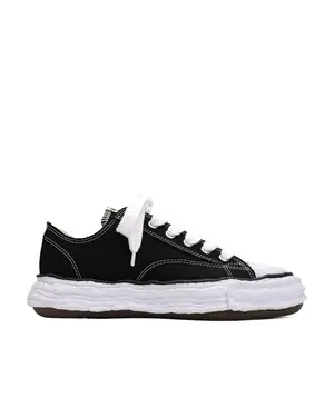 Mihara Yasuhiro Round-toe Lace-up Sneakers - Black