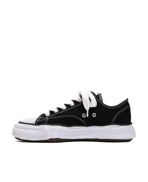 Mihara Yasuhiro Round-toe Lace-up Sneakers - Black