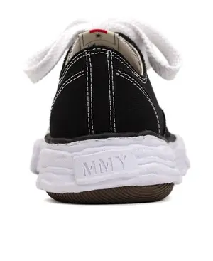 Mihara Yasuhiro Round-toe Lace-up Sneakers - Black