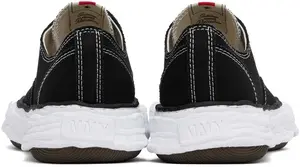 Mihara Yasuhiro Round-toe Lace-up Sneakers - Black
