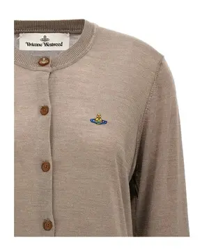 VIVIENNE WESTWOOD Logo Embroidered Cardigan