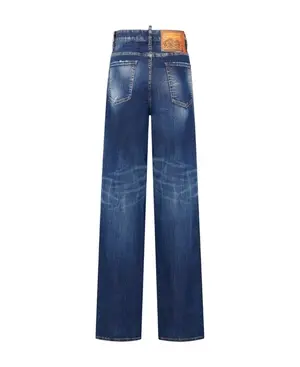 Dsquared2 Distressed Wide-leg Jeans