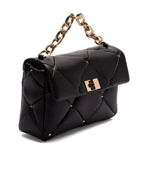 Valentino Garavani Roman Stud Foldover Top Shoulder Bag