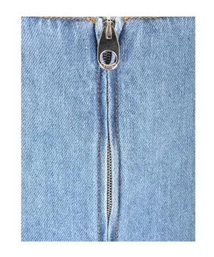 Chloé Maxi Denim Dress With V-neck