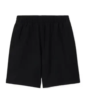 Burberry Logo Patch Straight-leg Shorts - Black