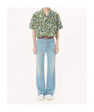 Valentino Garavani Papier Floral Printed Button-up Bowling Shirt