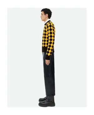 Bottega Veneta Wool Argyle Intarsia Jumper