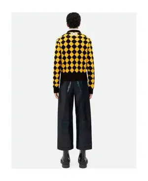 Bottega Veneta Wool Argyle Intarsia Jumper