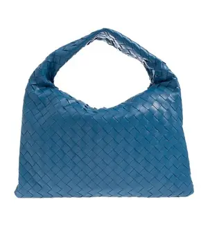 Bottega Veneta Hop Small Woven Shoulder Bag - Blue