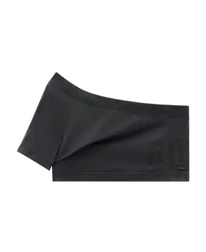 COURREGES Courrèges Tuba Printed Stonewashed Cropped Top