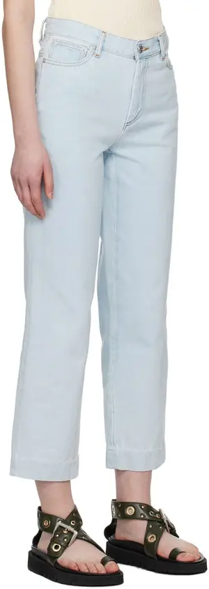 A.p.c. Cropped Jeans With Washing Effect