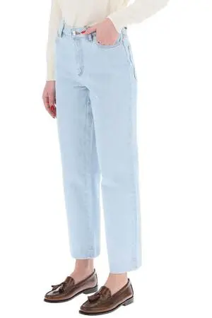A.p.c. Cropped Jeans With Washing Effect