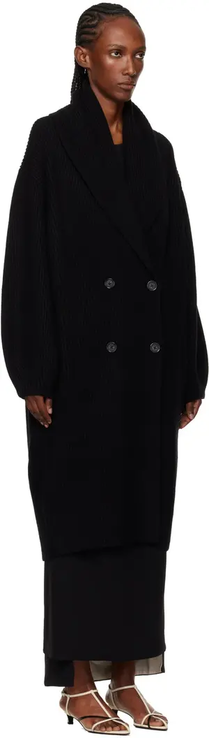 TOTEME Ribbed Shawl Collar Cardigan