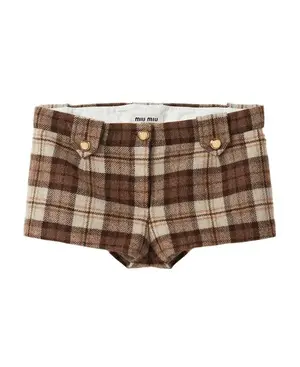 Miu Miu Checks Bottoms For Women