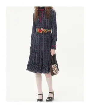 Valentino Garavani Crepe De Chine Midi Skirt With Cherry Print