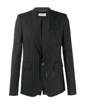 Saint Laurent Metallic Stripes Blazer