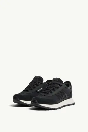 Moncler Pacey2 Suede Nubuck Sneakers - Black