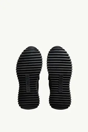 Moncler Pacey2 Suede Nubuck Sneakers - Black
