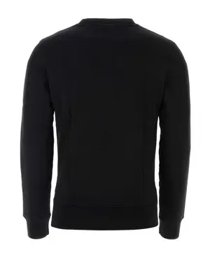 Maison Kitsuné Fox Patch Crewneck Sweatshirt - Black