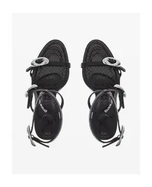 Alexander Wang High Heel Sandals With Metal Detailing - Black