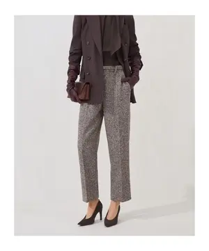 Brunello Cucinelli Cropped Straight-leg Trousers