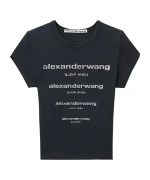 Alexander Wang Logo Embellished Crewneck T-shirt