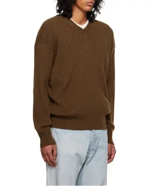 THE ROW Thayer Cashmere Silk V-neck Sweater