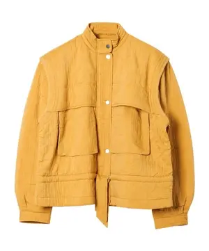 Isabel Marant Étoile Blandina Tie-detailed Jacket - Yellow