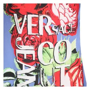 Versace Graphic Print Sleeveless Mini Dress