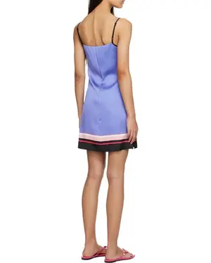 Versace Graphic Print Sleeveless Mini Dress