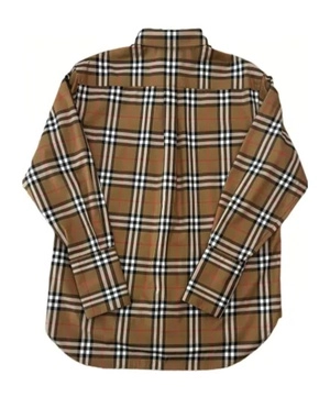 Burberry Regular Fit Check Stretch Cotton Shirt - Brown