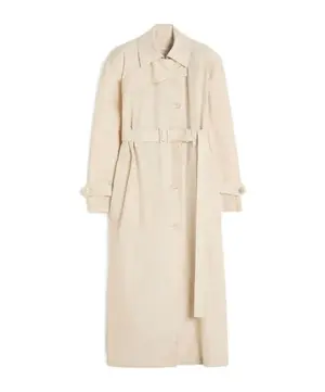 Sportmax Zavorra Belted Trench Coat - Vanilla