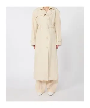 Sportmax Zavorra Belted Trench Coat - Vanilla