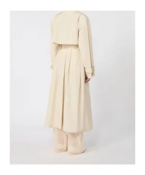 Sportmax Zavorra Belted Trench Coat - Vanilla