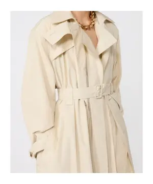 Sportmax Zavorra Belted Trench Coat - Vanilla