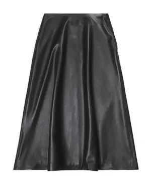 Balenciaga A-line Leather Skirt