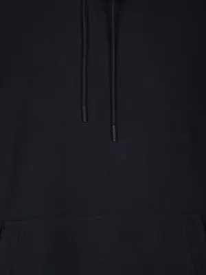 Burberry Kangaroo-pouched Drawstring Hoodie - Black