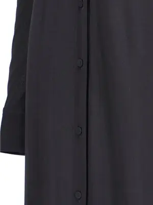 JIL SANDER Maxi Shirt Dress With Button Front And Classic Collar
