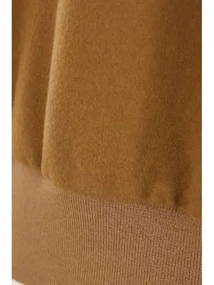 Burberry Zip-up High Neck Cashmere Jacket