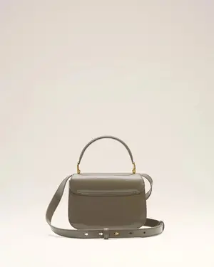 Ami Logo Plaque Foldover Top Shoulder Bag - Green