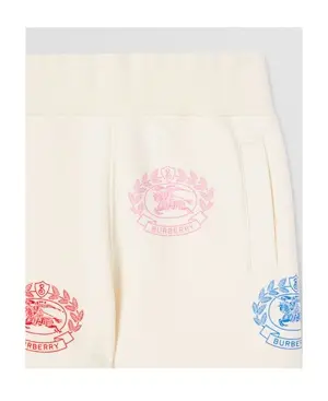 Burberry Ekd Print Cotton Track Trousers
