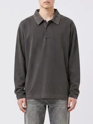 SUNFLOWER Long Sleeved Polo Shirt - Black