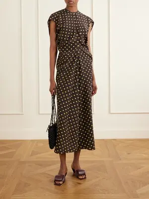 Marni Printed Flared Crepe Dress - No