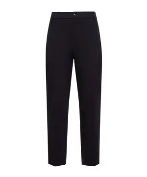 Moncler Logo Patch Tailored Pants - Blue
