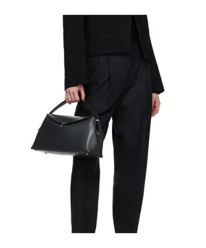 TOTEME T-lock Shoulder Bag - Black