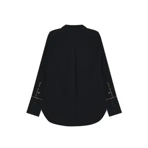 Burberry Stretch Cotton Shirt With Check Trim